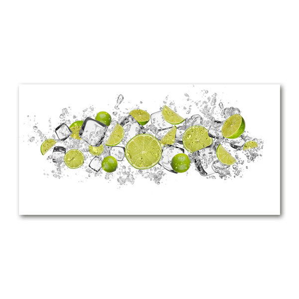 Brayden Studio Limonka Eiswürfel - Kunstdrucke auf Leinwand - Wrapped Canvas | Wayfair.de